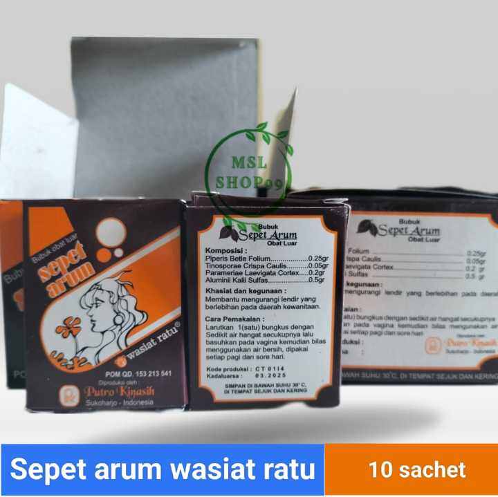 Sepet Arum wasiat ratu obat luar isi 10 sachet | Lazada Indonesia