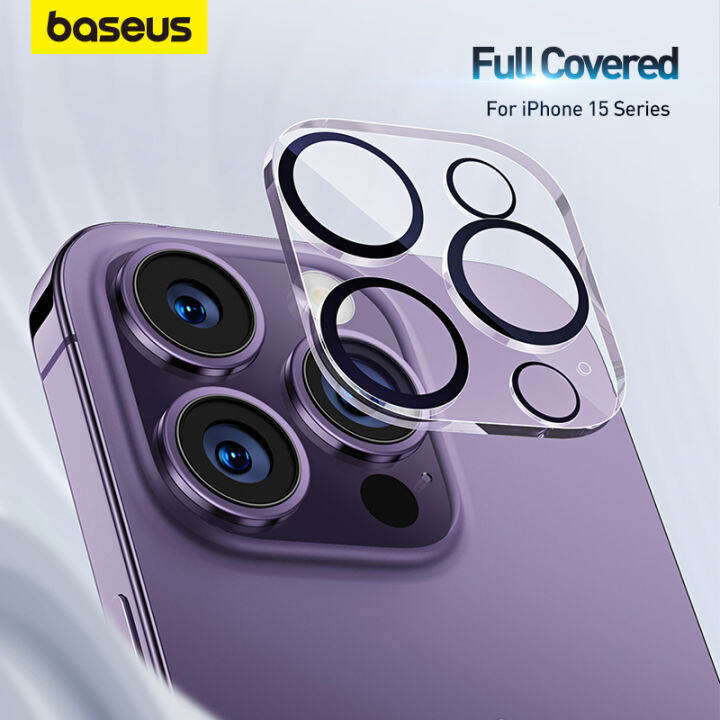 Baseus Camera Lens Protector for iPhone 15 Pro Max Full Corning Lens ...