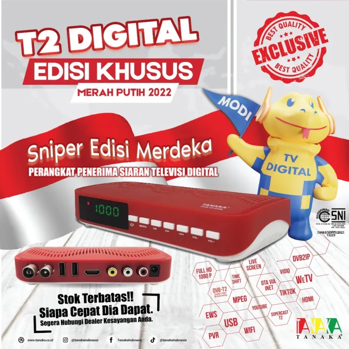 TANAKA T2 SNIPER MERAH PUTIH ( EDISI KEMERDEKAAN) | Lazada Indonesia