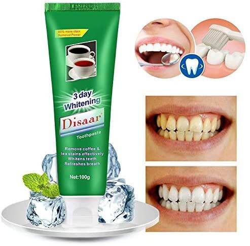 Disaar 3 Day Whitening Toothpaste Remove stains safely for Shiny ...