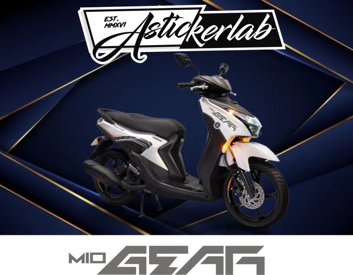 MIO GEAR CUT OUT STICKERS SET 2PCS | Lazada PH