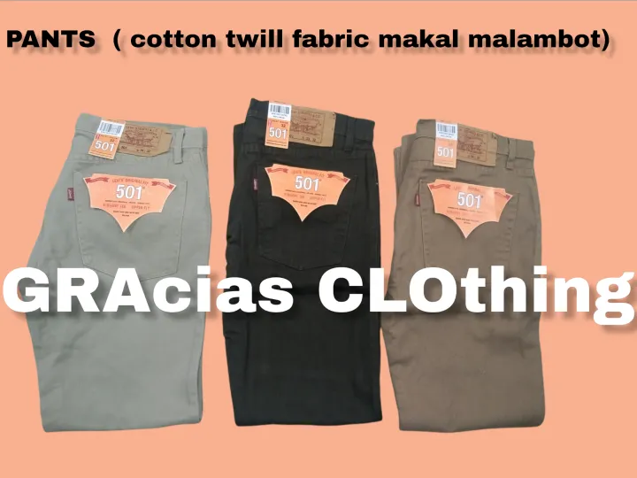 🆕🆕 LEVI'S 501 MAONG PANTS FOR MEN CLASS A PANTS (COTTON TWILL) MALL ...