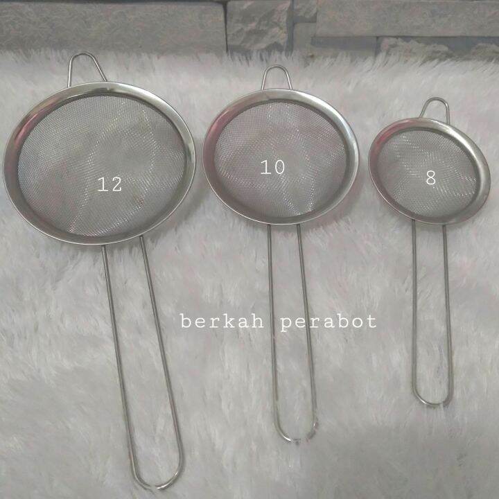 4 Ukuran Saringan Teh - Minyak Goreng Stainless - Saringan Mpasi ...