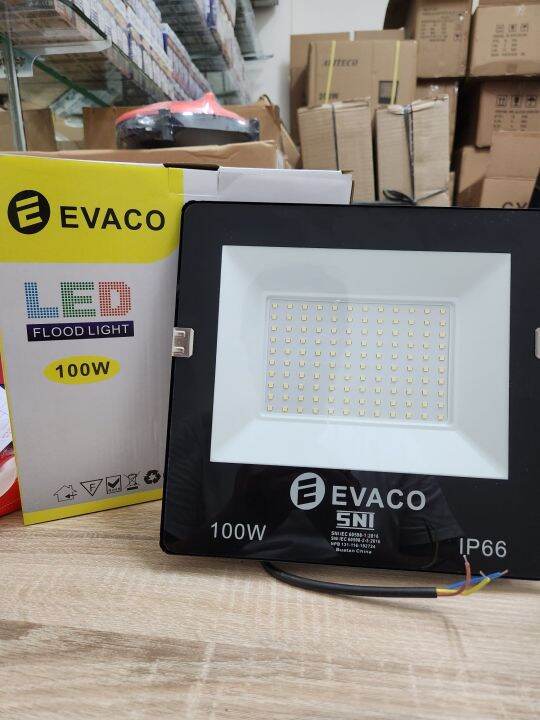 KAP LAMPU SOROT LED 100 WATT EVACO SNI IP66 | Lazada Indonesia