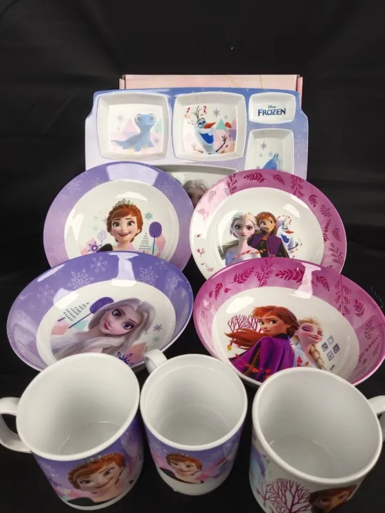Disney Frozen II Meal Time Frozen Meal Set Melamine Set Kids Plate Set ...