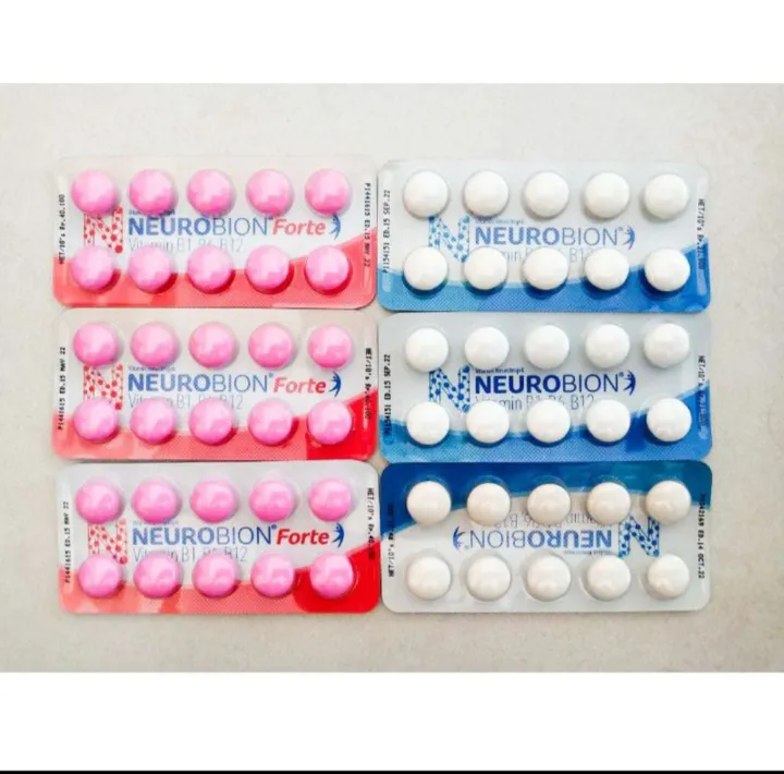 NEUROBION MERAH DAN BIRU - NEUROBION FORTE - NEUROBION TAB - VITAMIN ...