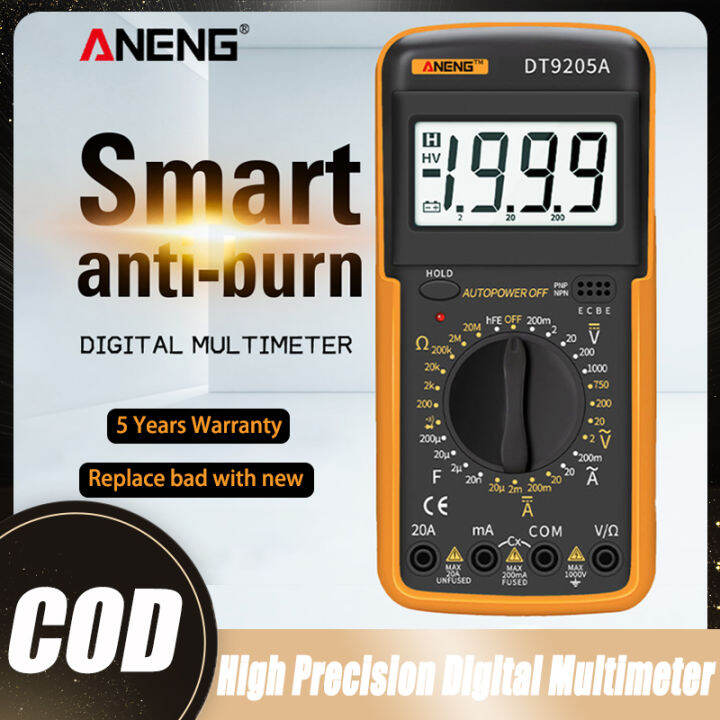 Digital multimeter AC/DC voltage measuring instrument household ...
