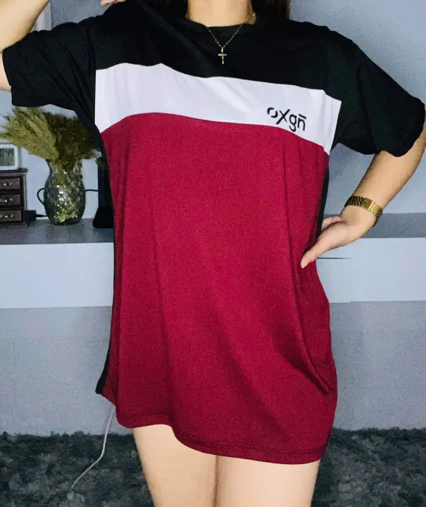 Tri Color Combi T-Shirt (unisex) | Lazada PH