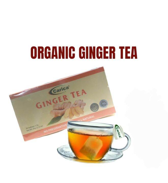 ORGANIC GINGER TEA 30TEABAGS IN 1 BOX 2GRAMS PER BAG | Lazada PH