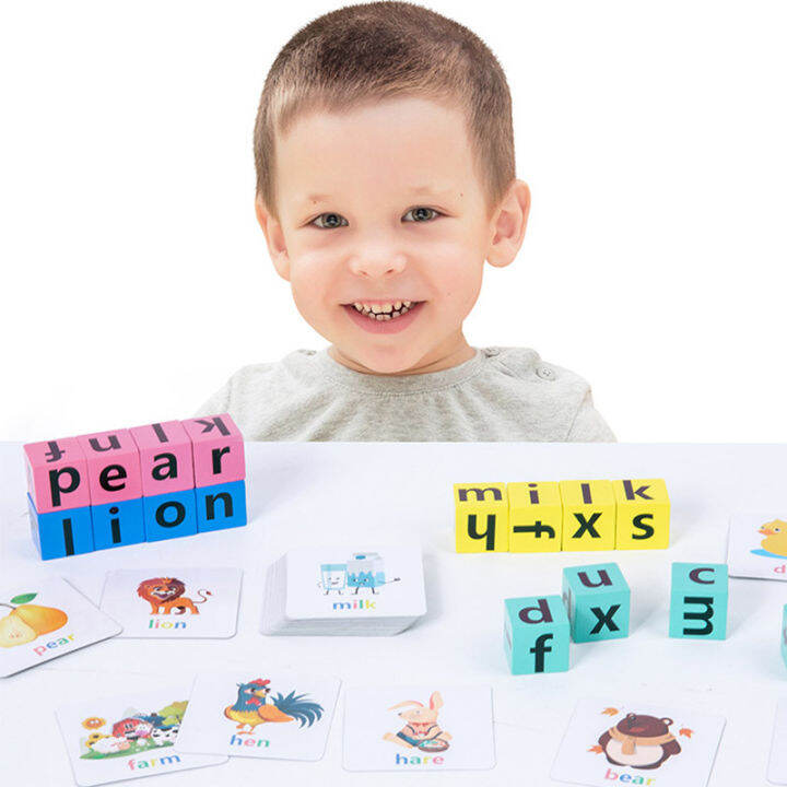 DENOSWIM Spelling Puzzle Game Matching Toys for Children Early Learning ...