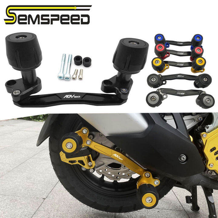 SEMSPEED Motorcycle CNC Rear Axle Exhaust Wheel Anti-Crash Slider ...