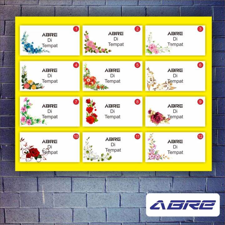 Label Nama undangan Free desain custom atau polos motif Tom&Jery 103 ...