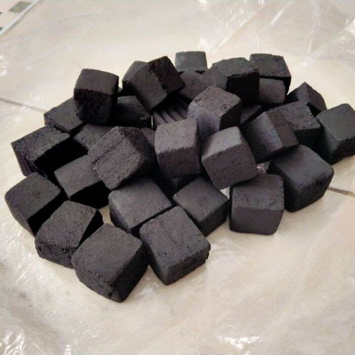 Arang Briket Batok Kelapa 500 gram Areng Cube Kotak Bakaran Serba Guna ...