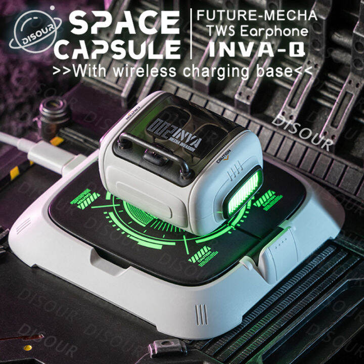 Mecha Invasion TWS Bluetooth 5.3 Headset INVA-Q Space Capsule In-Ear ...