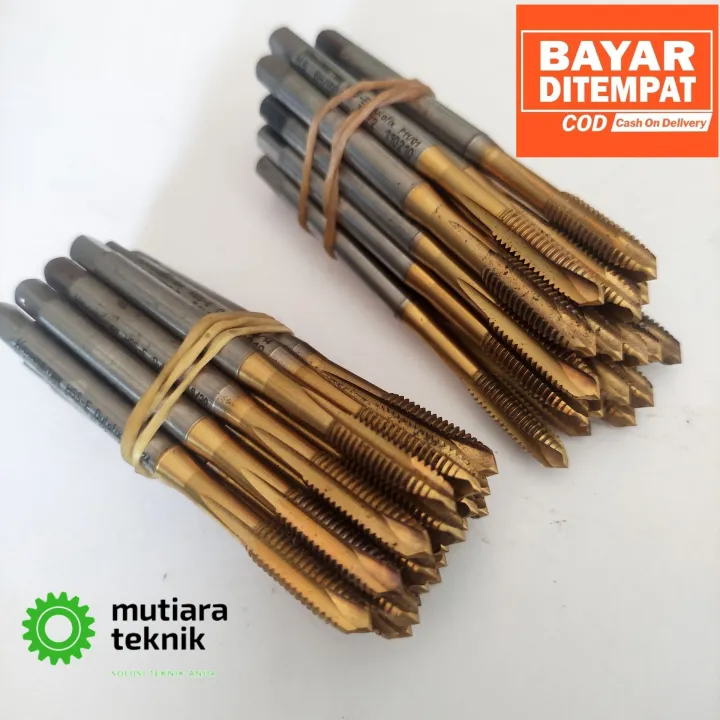 Tap M6 x 1 Hand Taps Drat Baut Kunci 10 Tap Bubut M6x1 Tap Stainless | Lazada Indonesia