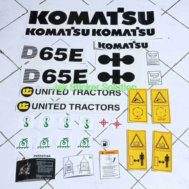 Stiker Komatsu D65E Sticker Alat Berat Dozer | Lazada Indonesia