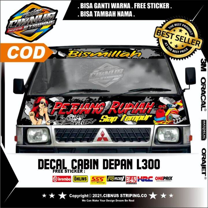 Stiker Kabin Pick Up L300/Decal Cabin L300..Bisa Custom | Lazada Indonesia