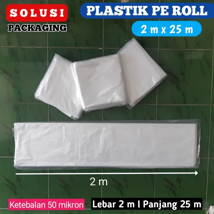 plastik pe roll 2 m x 25 m mulsa kantong plastik boneka jumbo plastik ...