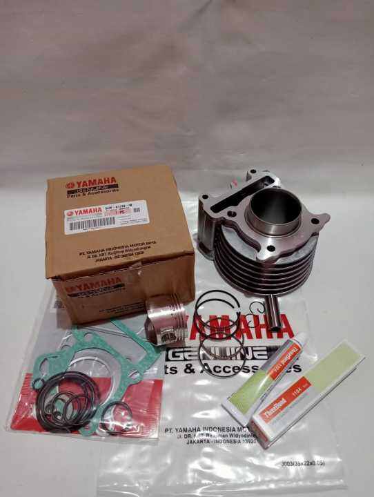 Blok seher Mio lama set 5LW-5TL komplit piston yamaha mio lama/mio sporty/nouvo bonus topset ...