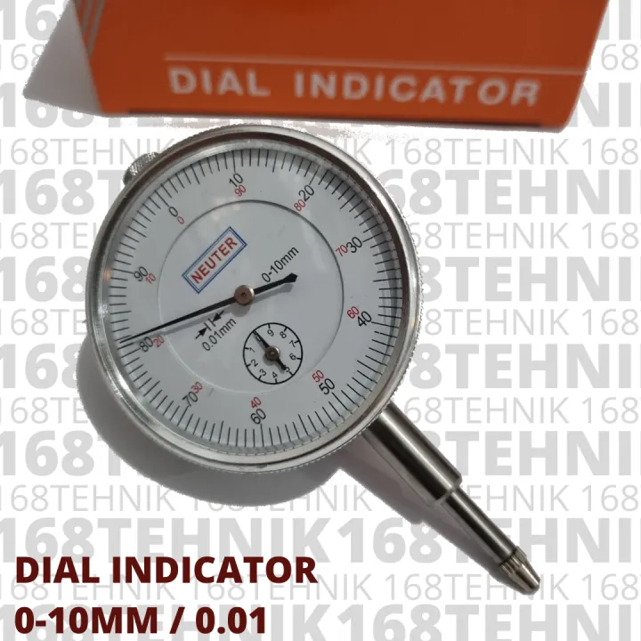 DIAL INDICATOR 0-10 / DIAL INDIKATOR 0-10MM / DIAL GAUGE / JARUM INDIKATOR / ALAT UKUR GOYANGAN ...