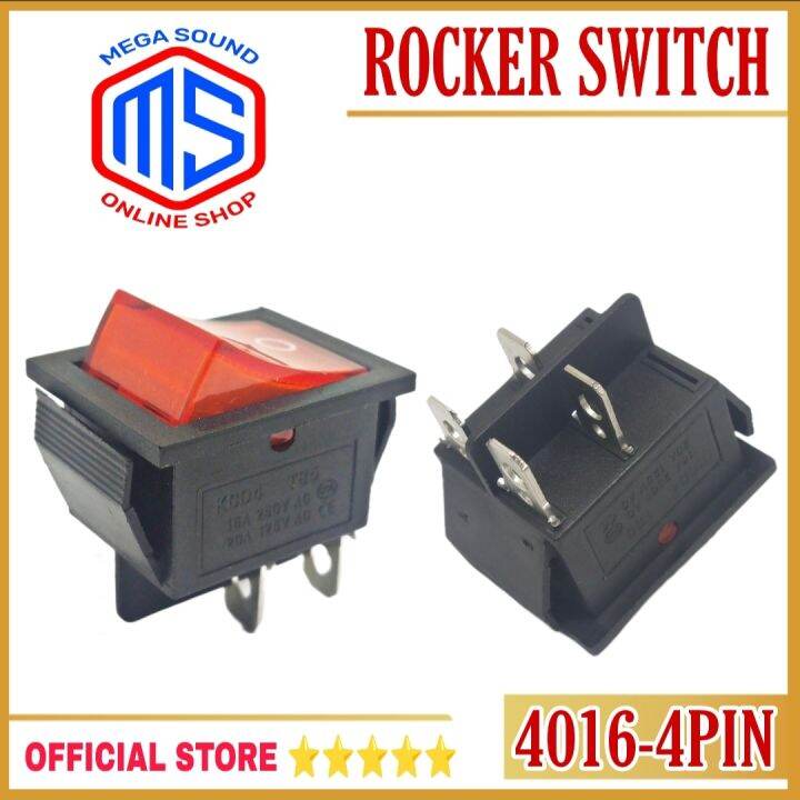 Rocker Switch 4pin kotak Besar | Lazada Indonesia