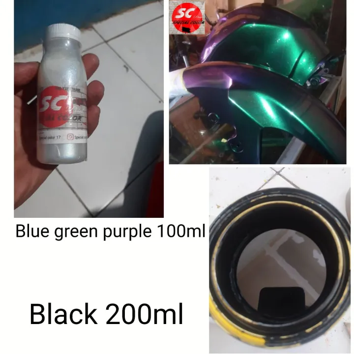 Cat bunglon 100ml plus cat dasar hitam 200ml | Lazada Indonesia