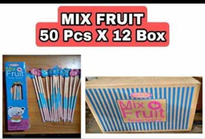 permen rasa susu...mix fruit..susu bubuk isi 50 pcs...( panjang 50 cm ...