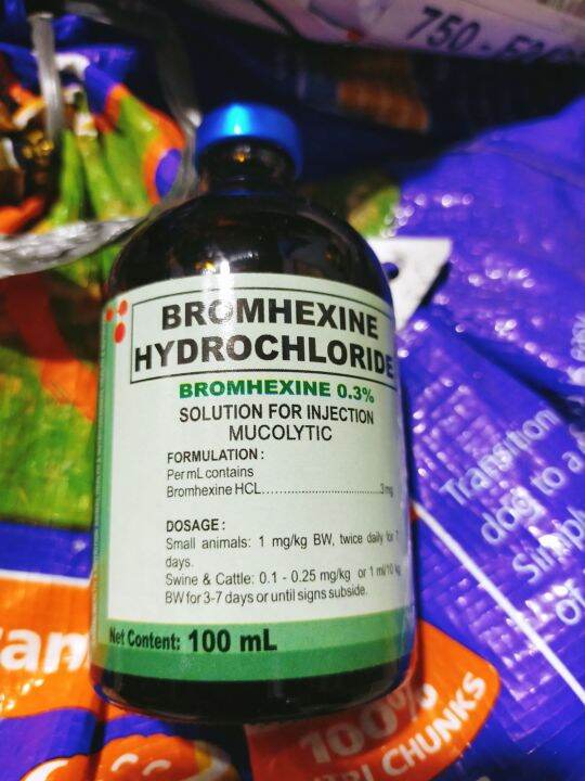 NUTRIVET BROMHEXINE HYDROCHLORIDE 100ML FOR ALL TYPES OF ANIMALS ...