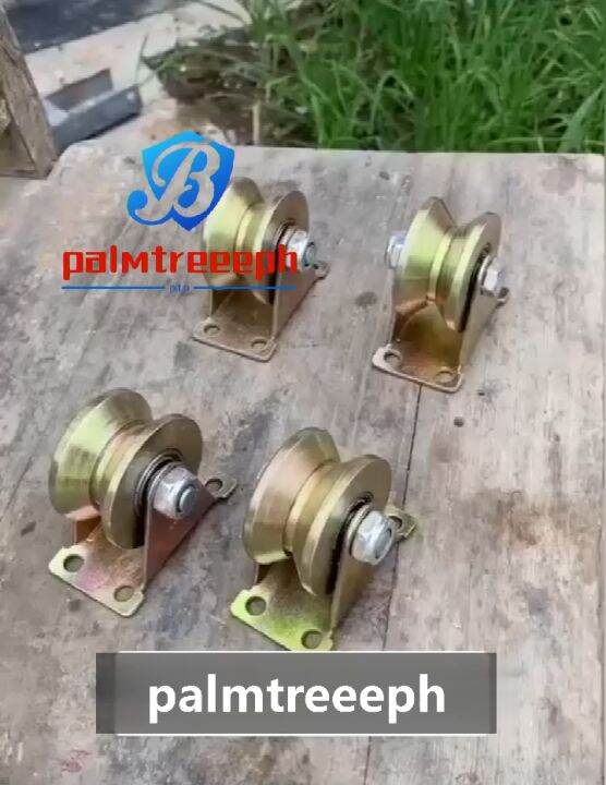 【COD】V-Groove roller Wheel, Sliding Gate Wheel, Heavy Duty Rigid Roller ...