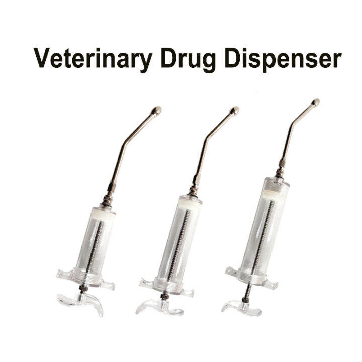 30/50/100ml Heavy Duty Syringe + Oral Drencher Nozzle For Dogs/Cats ...