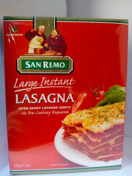 San Remo Large Instant Lasagna 250g | Lazada PH