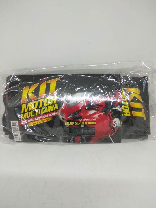 Kit Multiguna Sachet 25ML, Pengkilap Body Motor (Isi 12 sachet ...