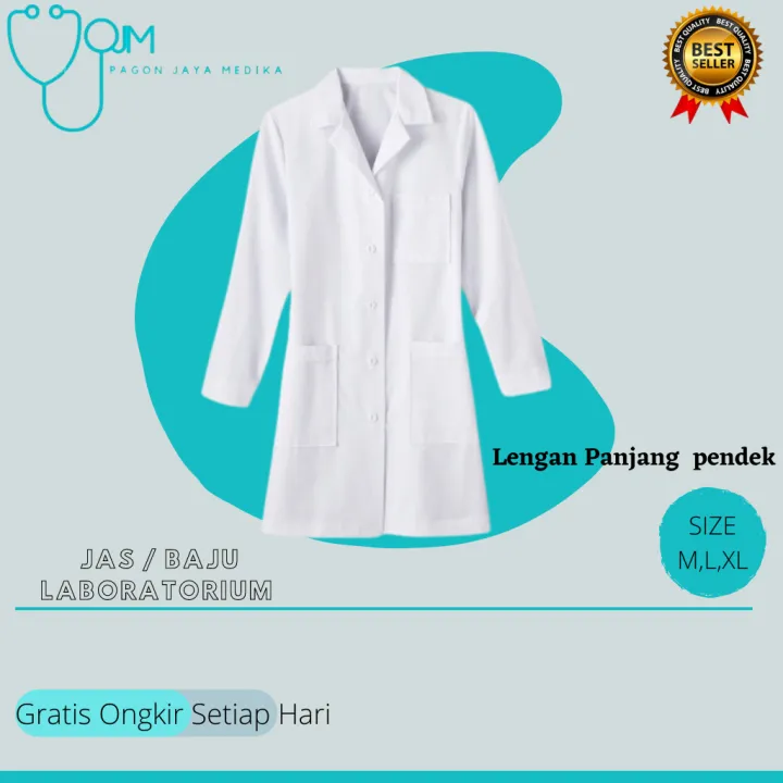 COD - Jas Laboratorium Baju Laboratorium Jas Lab Baju Praktikum Lengan ...