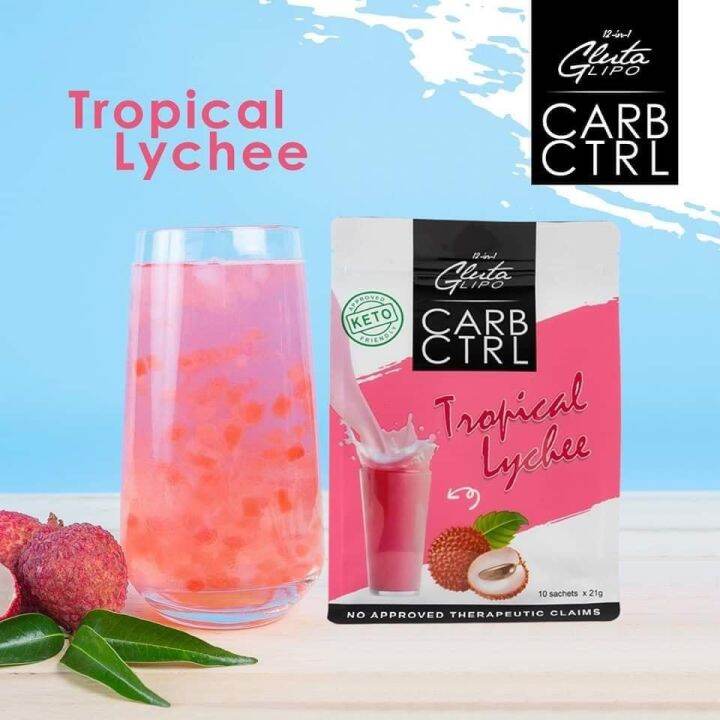 Gluta Lipo Carb CTRL Keto Friendly Premium Tropical Lychee [1 Sachet ...