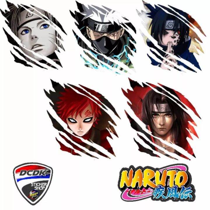 scratch sticker naruto characters printed laminated waterproof sticker ...