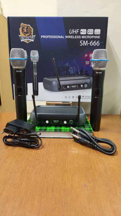MIC WIRELES BMA MIK WERLES BMA SM 666 UHF ORIGINAL | Lazada Indonesia