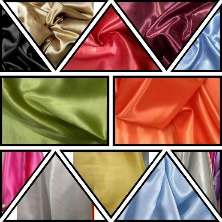 Light Silk Satin Fabrics 60" sold per yard | Lazada PH