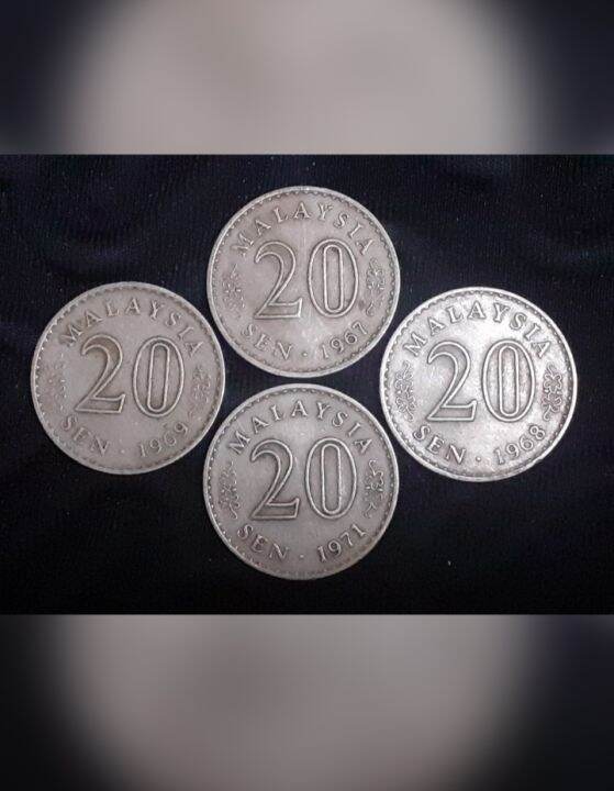 Duit Syiling Lama 1967 ,1968 , 1969 , 1971 4pcs Set | Lazada