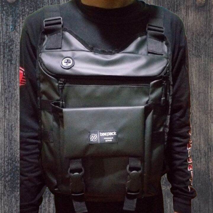 chest bag tas/rompi dada bahan premium | Lazada Indonesia