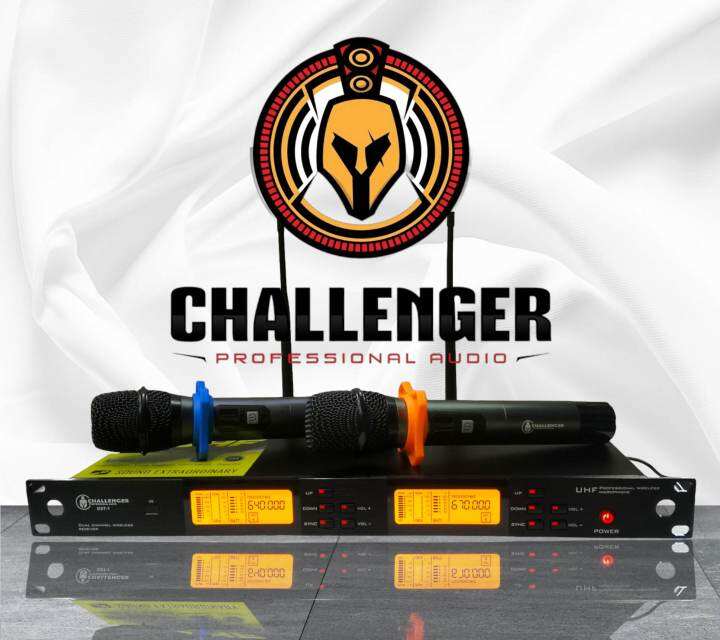 Challenger GST Dual Handheld Wireless Microphone with Changeable ...