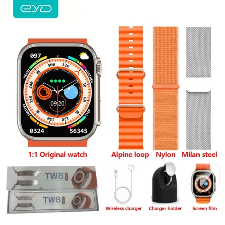 EYD TW8 Ultra 1:1 Series 8 Smart Watch Support 12 Hour TW8 NFC 1.92 ...