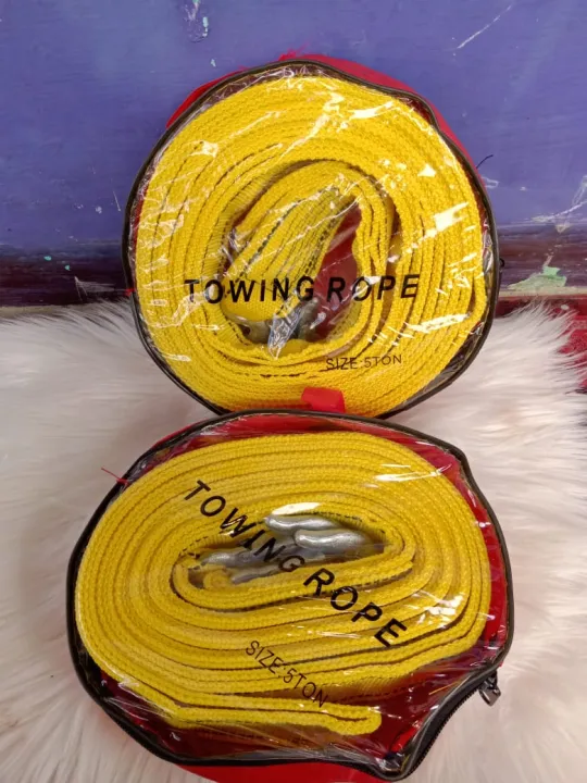 Tali Derek Mobil Towing 5 TON 5 meter / Emergency Car Tow Rope 5 Meter ...