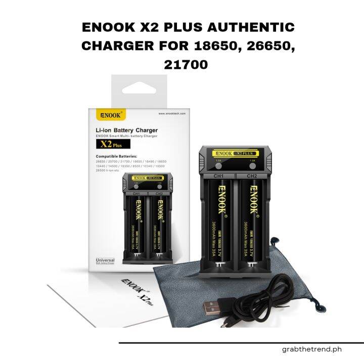 Enook X2 Battery Charger (100% Authentic) | Lazada PH