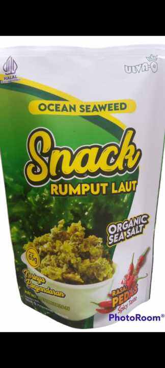 snack rumput laut rasa pedas khas priangan pantai pangandaran | Lazada ...