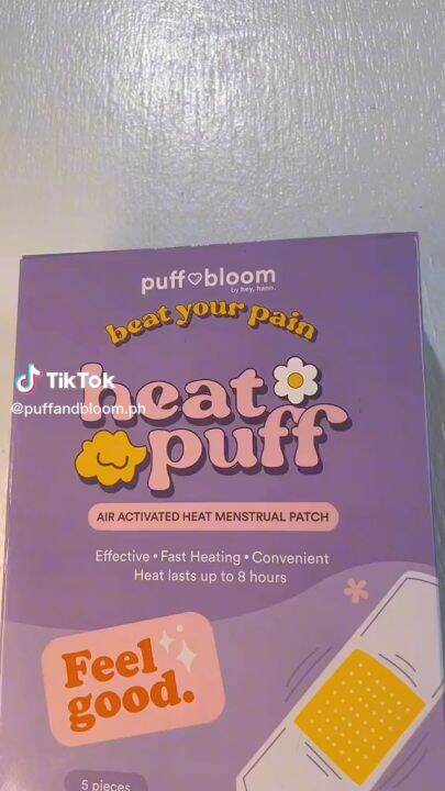 ONHAND PUFF & BLOOM Heat Puff- Air Activated Heat Menstrual Patch ...