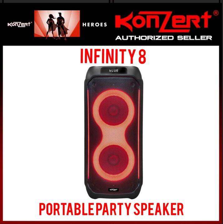 KONZERT INFINITY 8 PORTABLE PARTY SPEAKER | Lazada PH