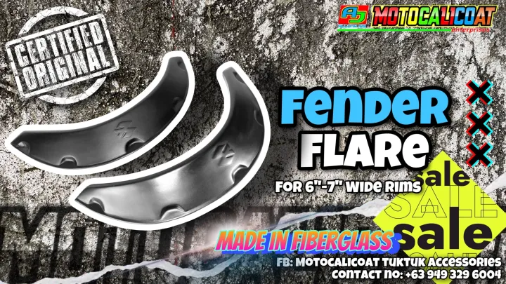 Bajaj RE MotocalicoatFiberworks Fender Flare Made in Fiberglass For 6 ...