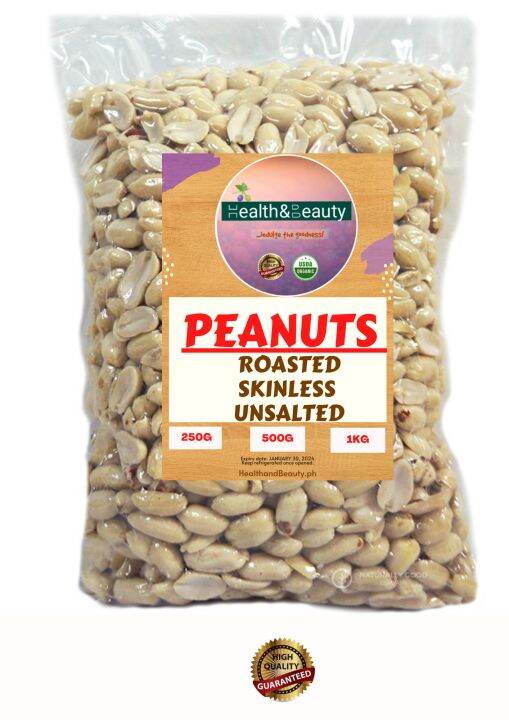 PEANUTS (ROASTED, UNSALTED, SKINLESS) | Lazada PH
