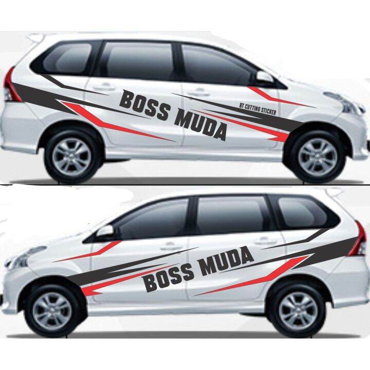 Stiker sticker Mobil Avanza [2 pcs] Cutting Sticker Toyota Avanza Xenia ...
