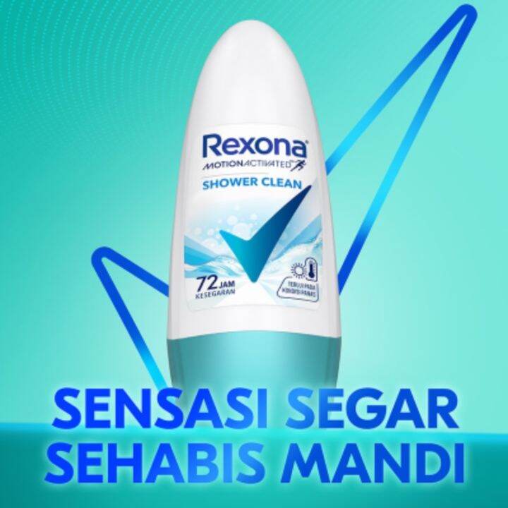 Rexona Deodorant Roll On Shower Clean 45ml | Lazada Indonesia